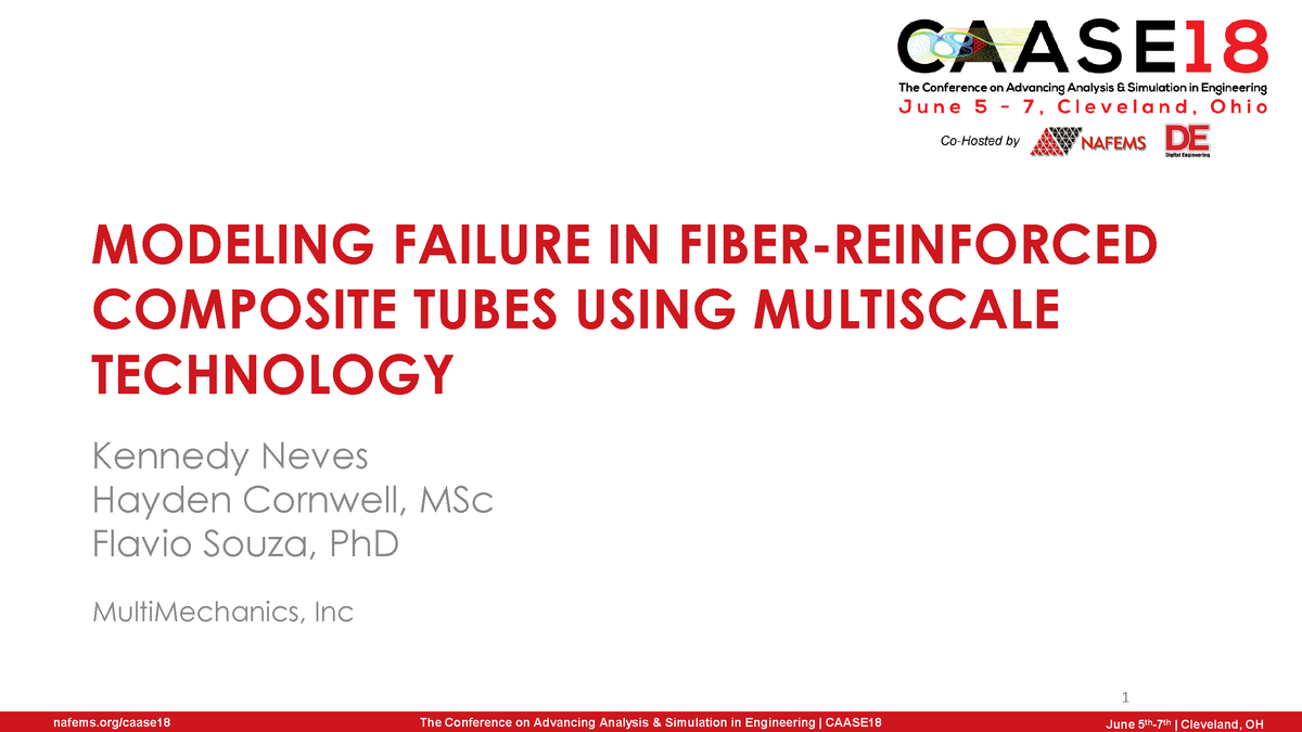 NAFEMS - Modeling Failure in Fiber-Reinforced Composite Tubes