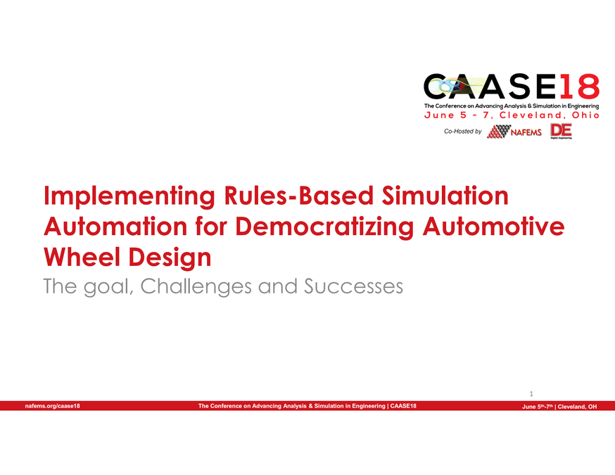 NAFEMS - Implementing Rules-Based Simulation Automation for Democratizing Automotive Wheel ...