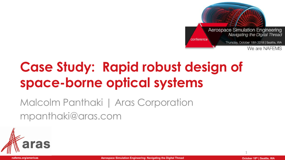 NAFEMS - Rapid, Robust Design of Space-Borne Optical Systems at NASA ...