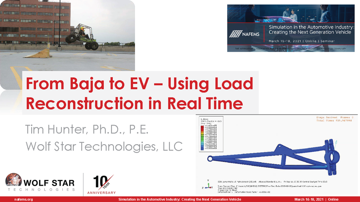 NAFEMS - From Baja to EV – Using Load Reconstruction in Real Time