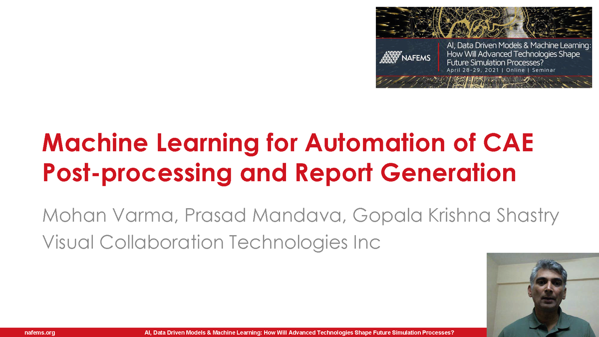 NAFEMS - Machine Learning for Automation of Post-processing of Simulation Results and Extraction ...