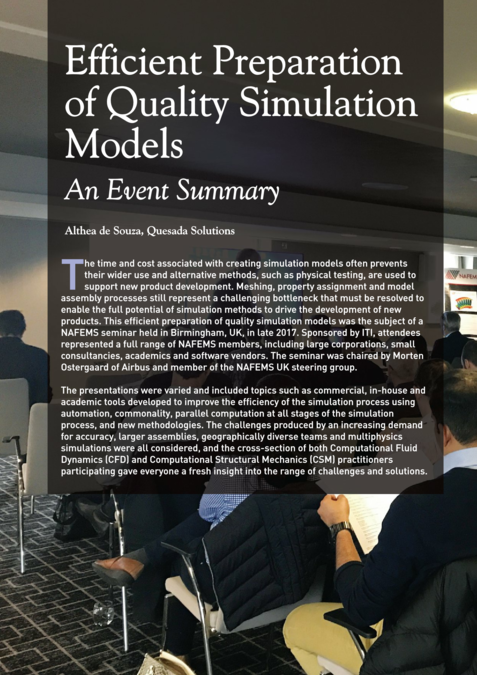 NAFEMS - Efficient Preparation of Quality Simulation Models