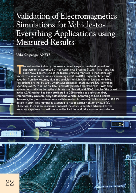 NAFEMS - Validation of Electromagnetics Simulations for Vehicle-to Everything Applications using ...