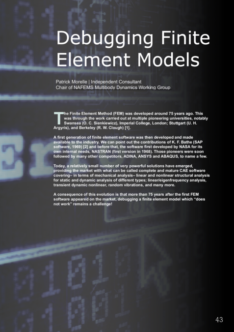 Debugging Finite Element Models