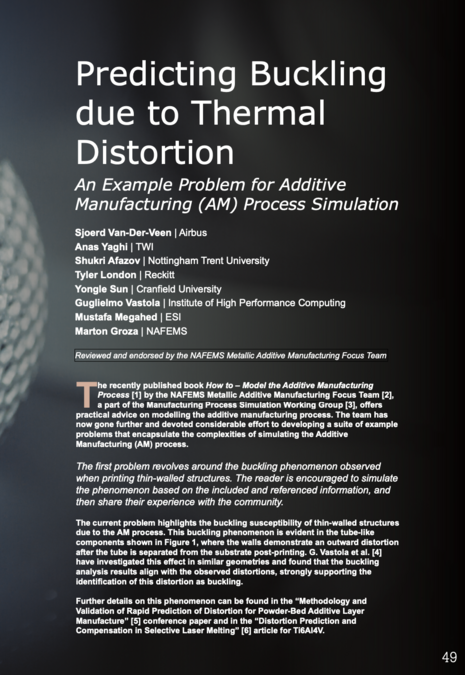 NAFEMS - Predicting Buckling due to Thermal Distortion