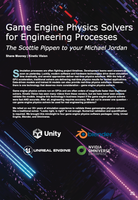 NAFEMS - Game Engine Physics Solvers for Engineering Processes