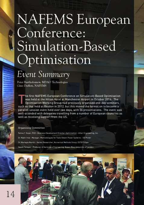 NAFEMS - NAFEMS European Conference: Simulation-Based Optimisation