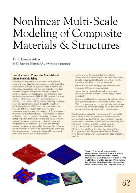 NAFEMS - Nonlinear Multi-Scale Modeling of Composite Materials & Structures