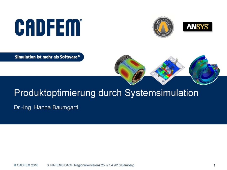 NAFEMS - Produktoptimierung durch Systemsimulation