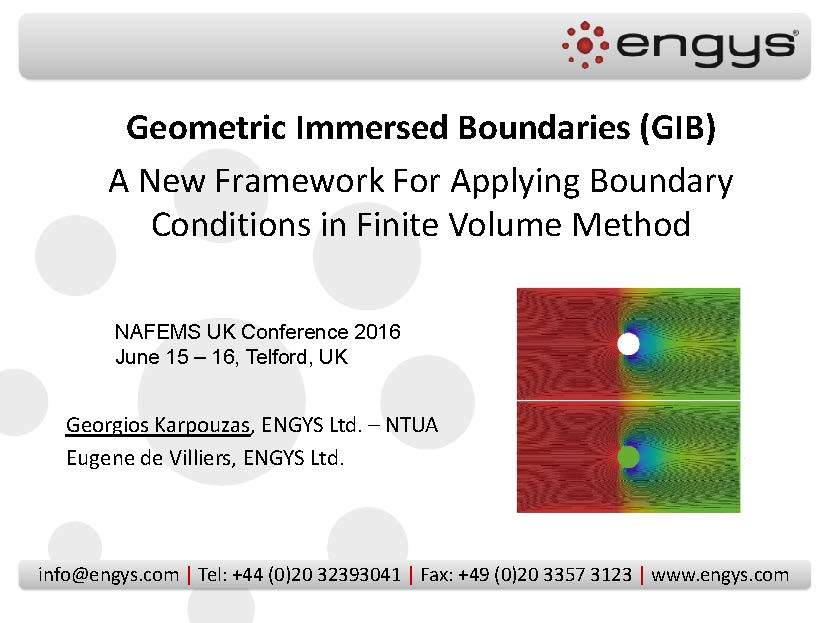 NAFEMS - Geometric Immersed Boundaries (GIB): A New Framework for Applying Boundary Conditions ...