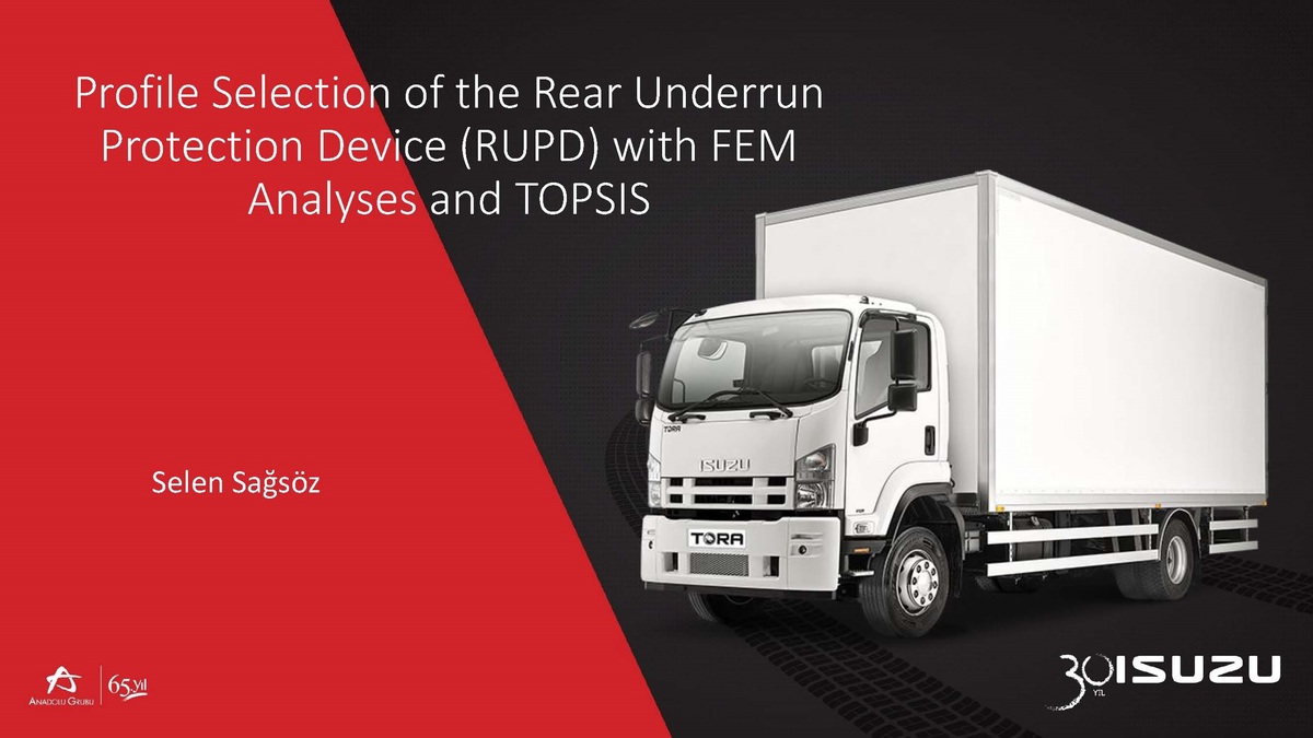 NAFEMS - Profile Selection of the Rear Underrun Protection Device (RUPD ...