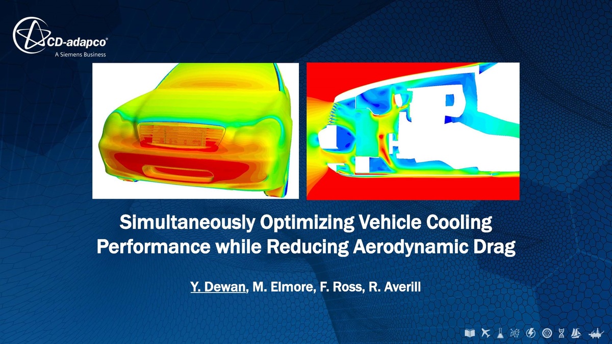 NAFEMS - Simultaneously Optimizing Vehicle Cooling Performance while Reducing Aerodynamic Drag