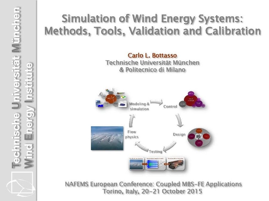 NAFEMS - Simulation of Wind Energy Systems: Methods, Tools, Validation and Calibration