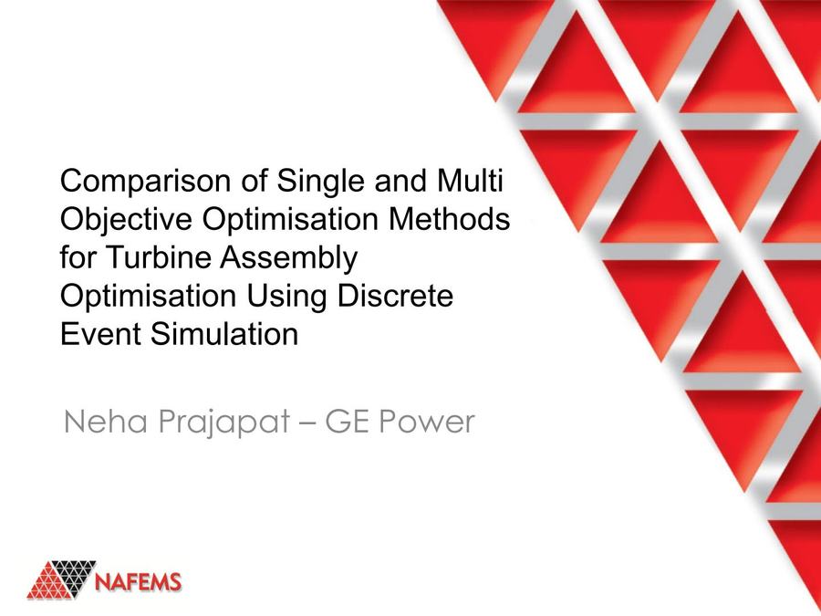 NAFEMS - Comparison of Single and Multi-Objective Optimisation Methods for Turbine Assembly ...