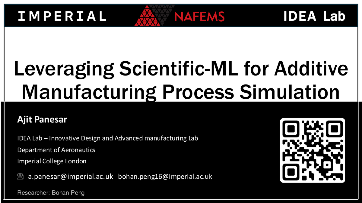 NAFEMS - Leveraging Scientific-ML for Additive Manufacturing Process Simulation