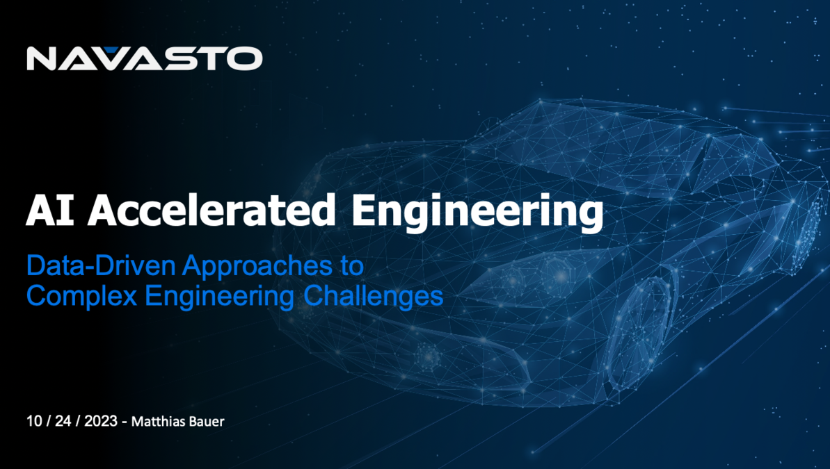 NAFEMS - AI Accelerated Engineering - Data-Driven Approaches to Complex Engineering Challenges