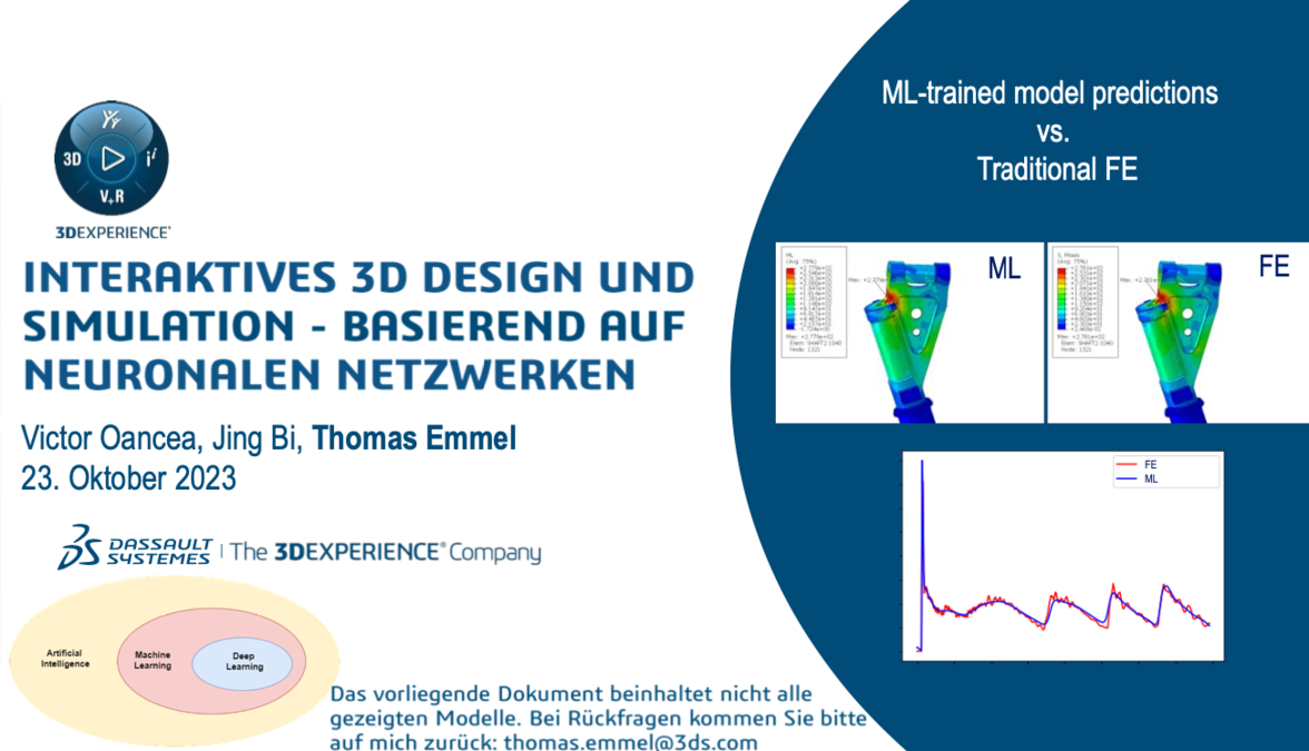 NAFEMS - Interaktives 3D Design und Simulation - Basierend auf Neuralen Netzwerken