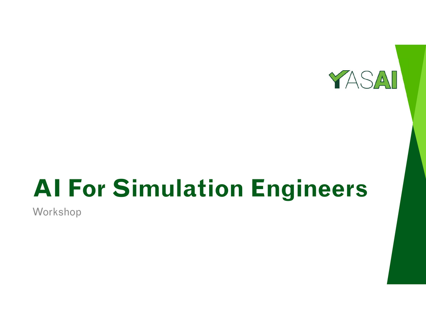 NAFEMS - AI for Simulation Engineers