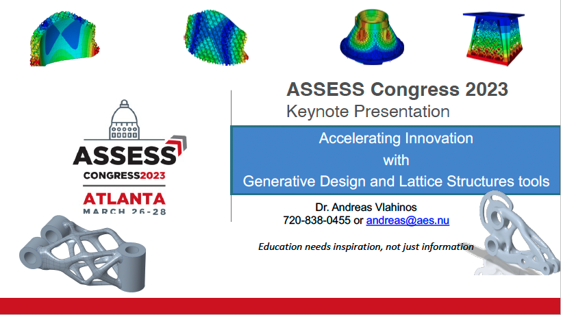 NAFEMS - Accelerating Innovation with Generative Design and Lattice Structures tools