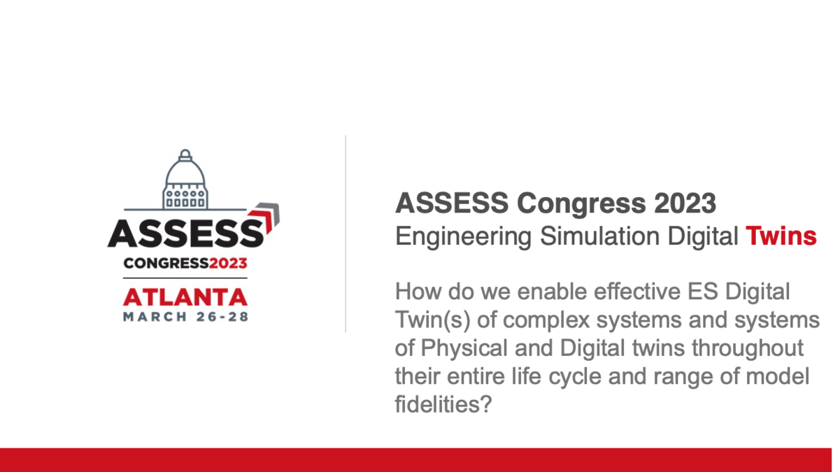 NAFEMS - Twins Working Session 1 - How do we enable effective ES ...