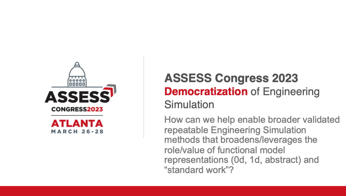NAFEMS - Democratization Working Session 2 - How can we help enable broader validated repeatable ...