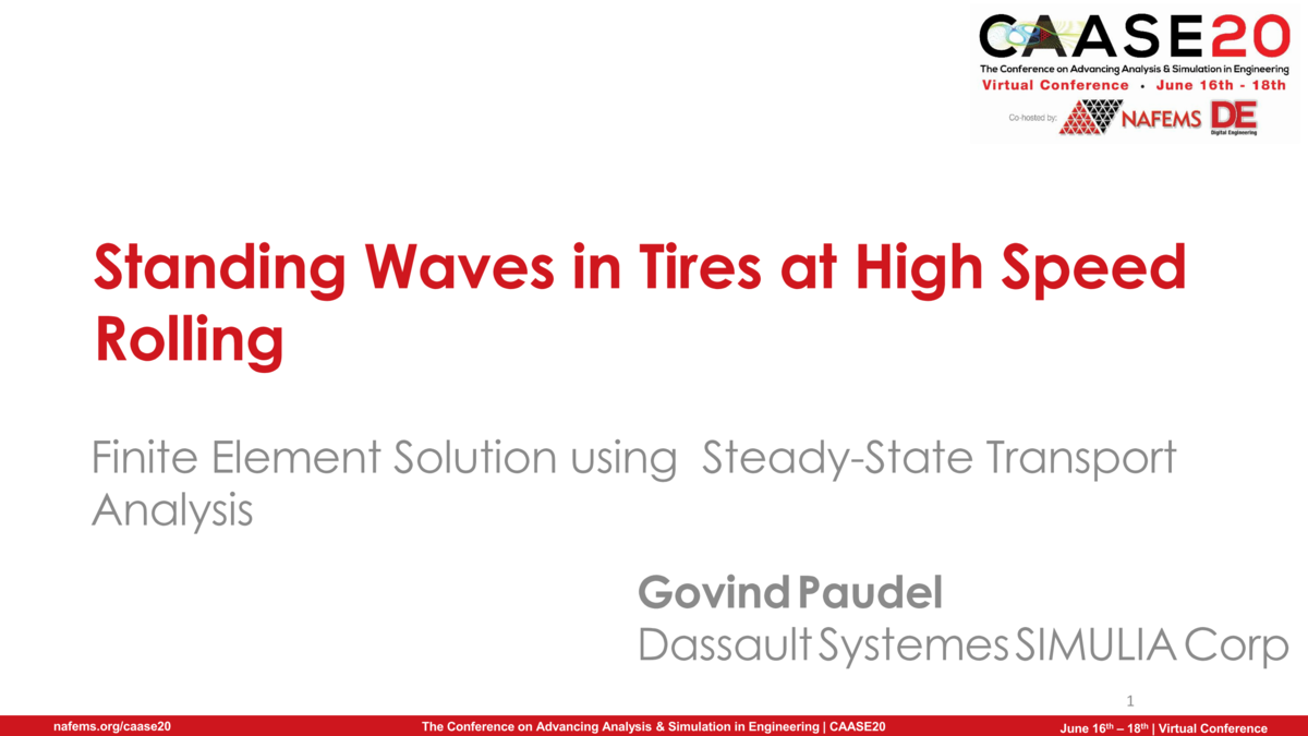 NAFEMS - Standing Waves in Tires at High Speed