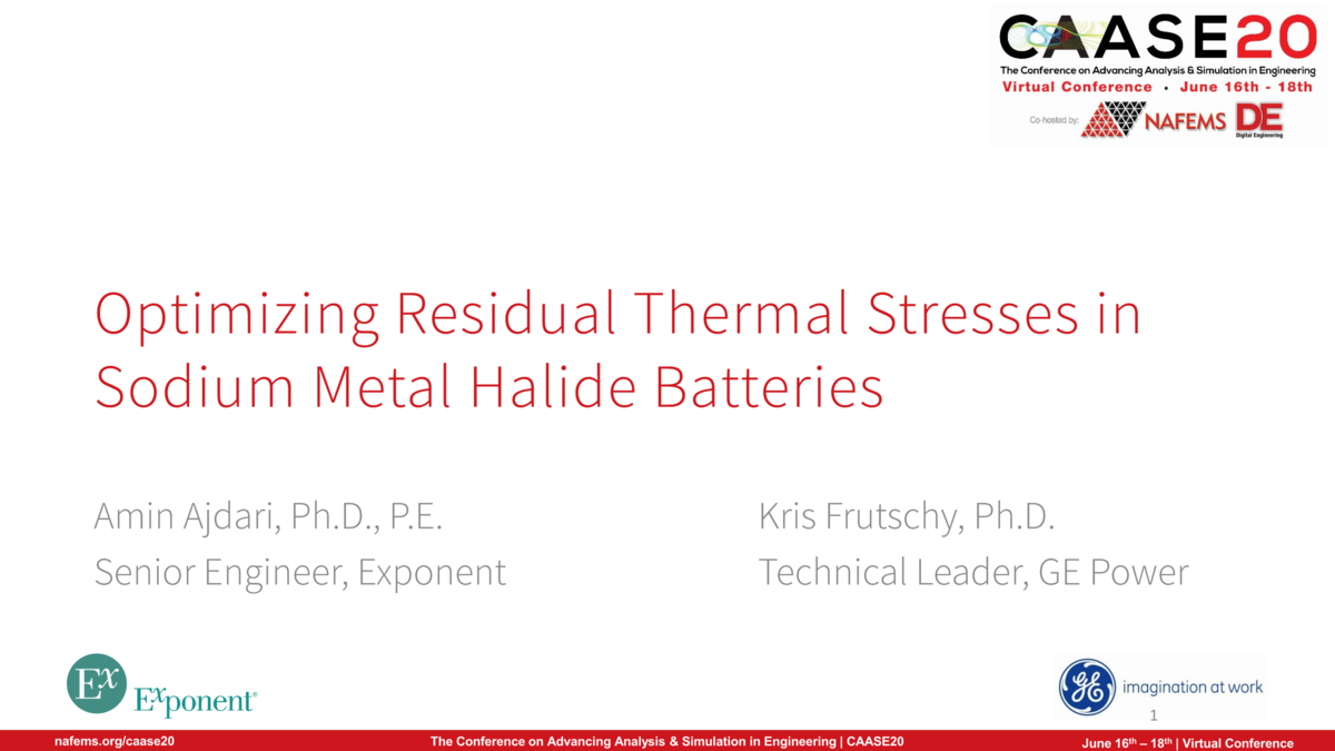 NAFEMS - Optimizing Residual Thermal Stresses in High-Temperature Battery Cells