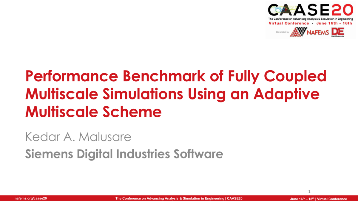 NAFEMS - Performance Benchmark of Fully Coupled Multiscale Simulations ...