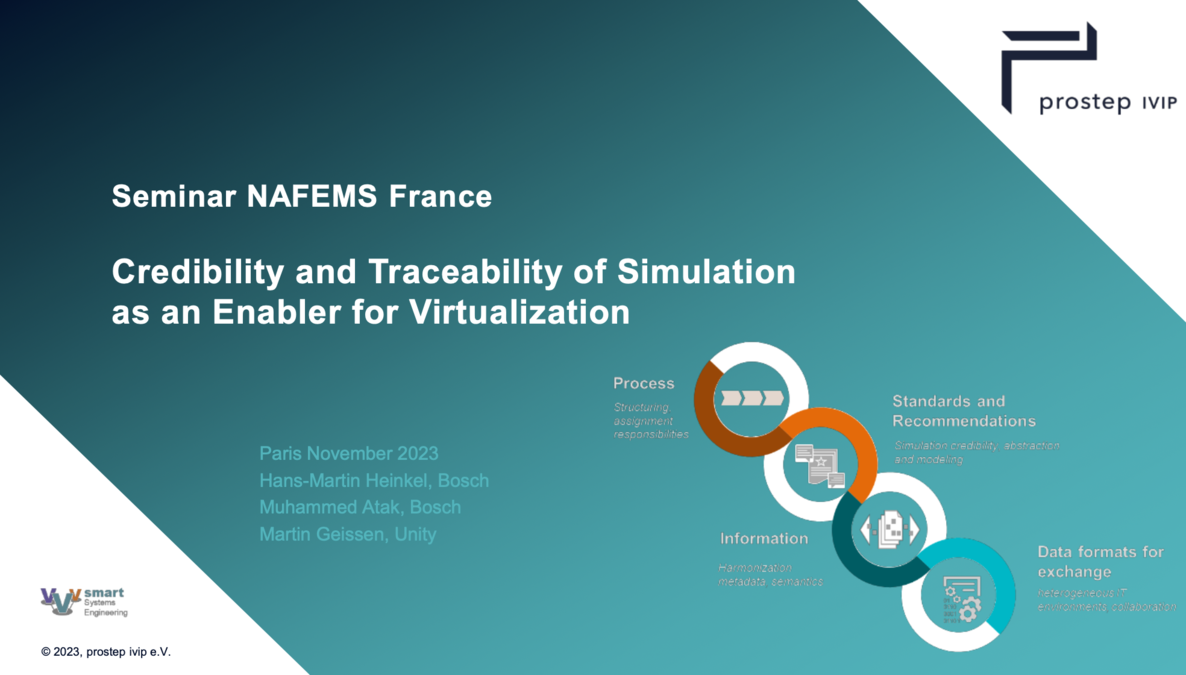 NAFEMS - Credibility and Traceability of Simulation as an Enabler for Virtualization