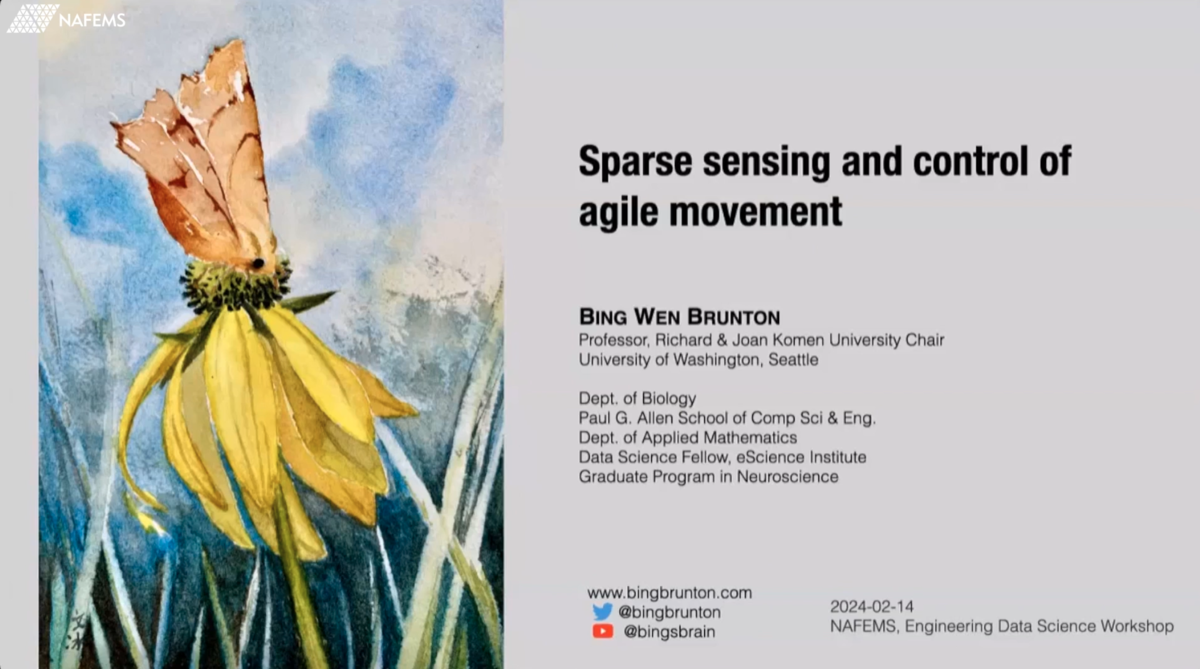 NAFEMS - Sparse Sensing and control of agile movement