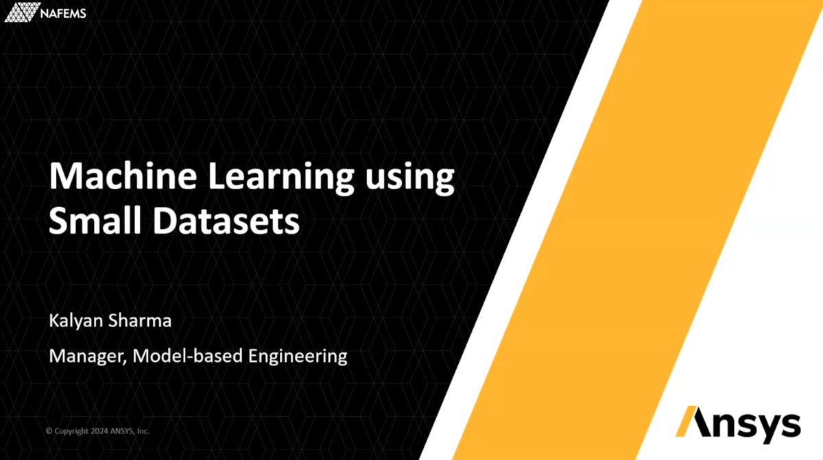 NAFEMS - Machine Learning using Small Datasets