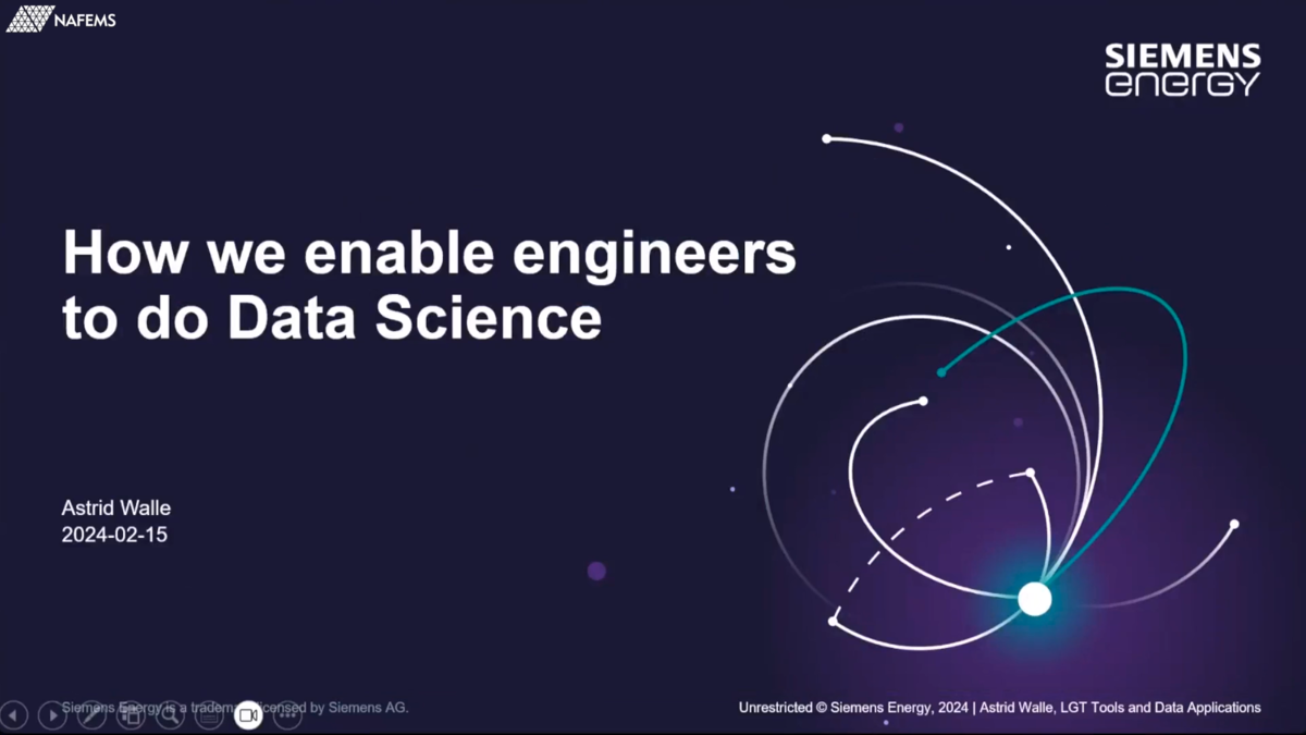 NAFEMS - How we enable engineers to do Data Science