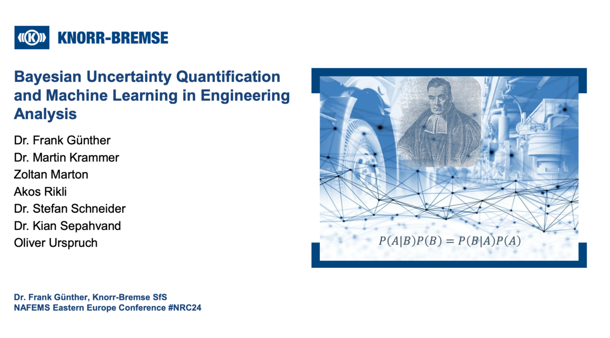 NAFEMS - Bayesian Uncertainty Quantification and Machine Learning in Engineering Analysis