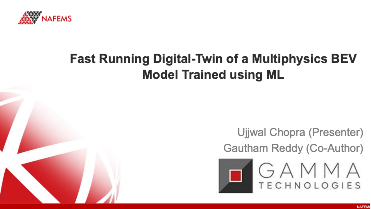 NAFEMS - Fast Running Digital-Twin of a Multiphysics BEV Model Trained using ML
