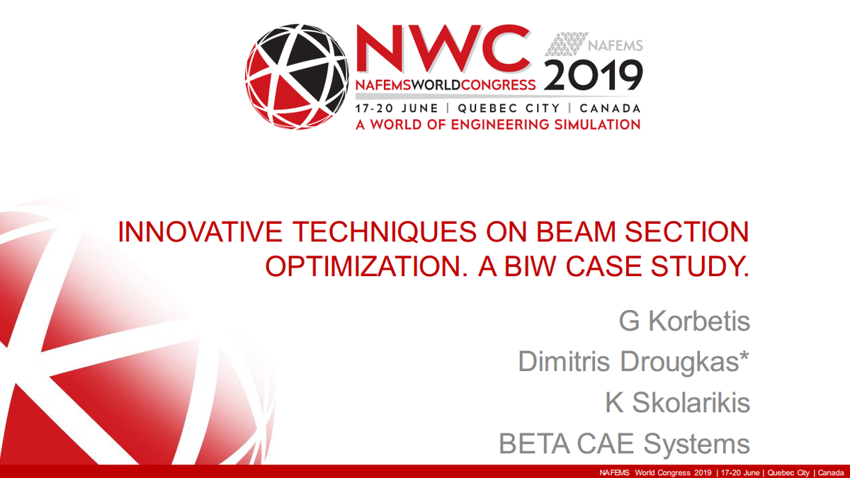 NAFEMS - Innovative Techniques on Beam Section Optimization: A BiW Case ...