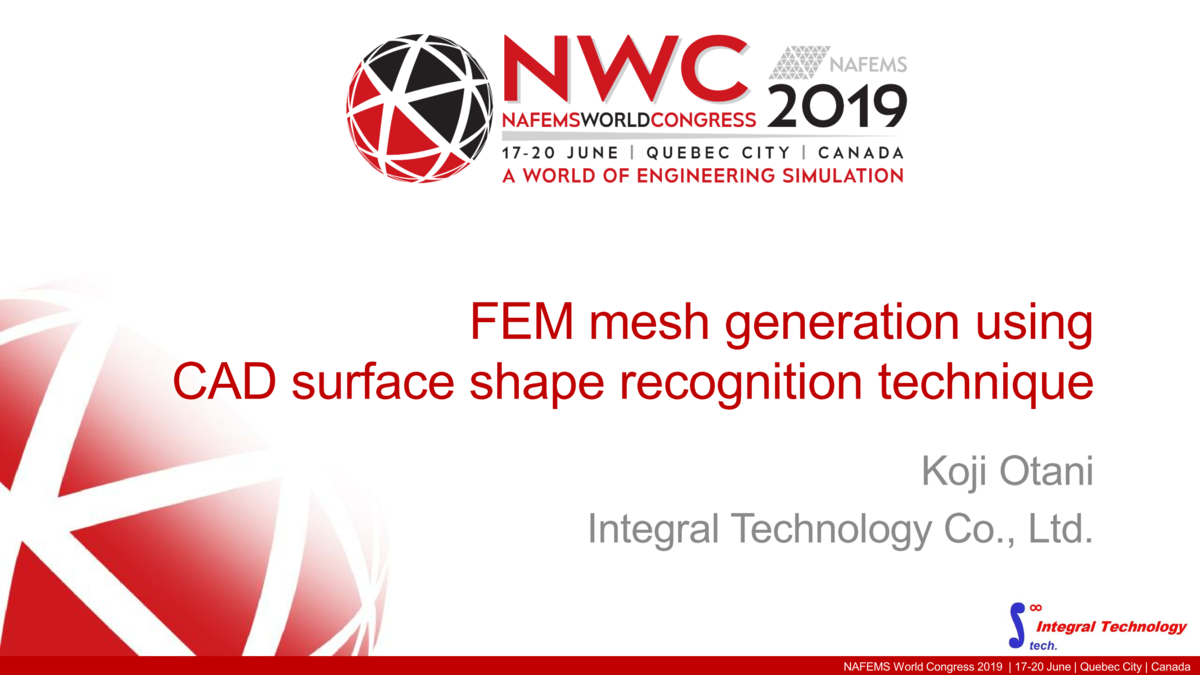 NAFEMS - FEM Mesh Generation Using CAD Surface Shape Recognition Technique
