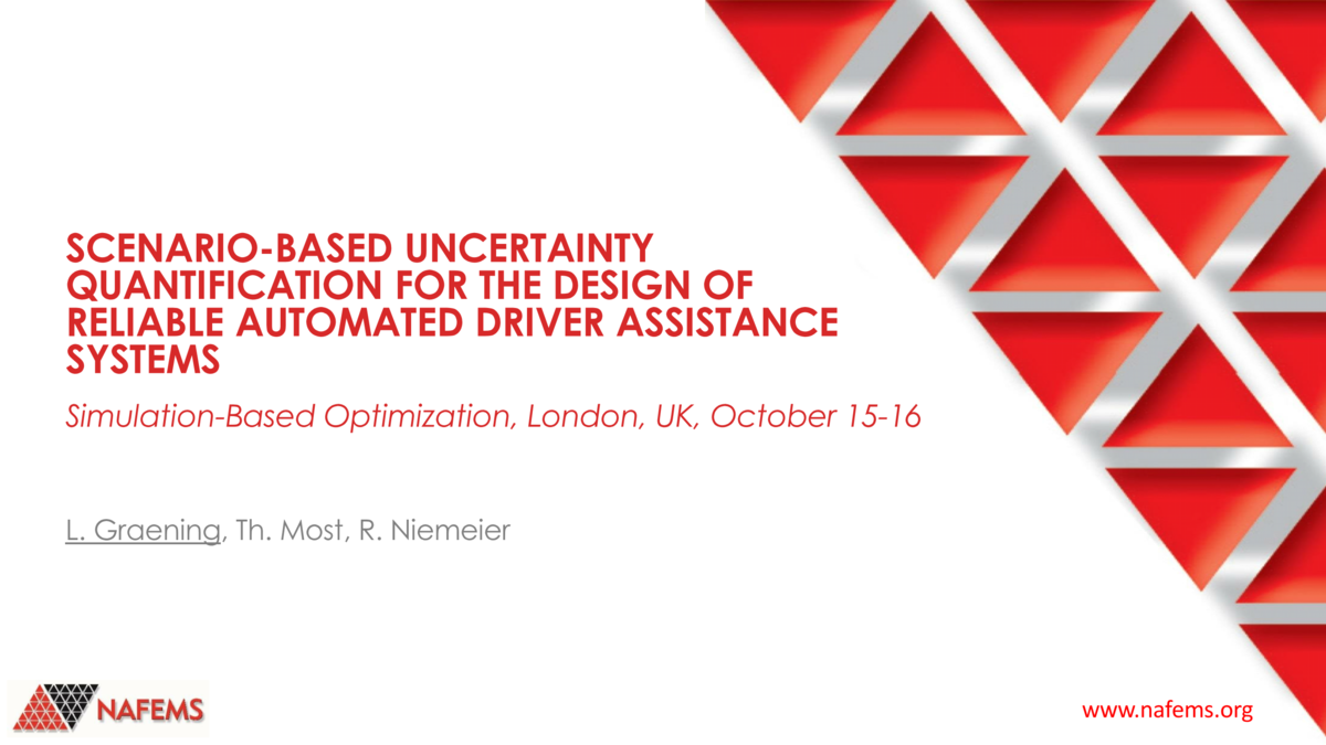 NAFEMS - Scenario-based Uncertainty Quantification for the Design of Reliable Automated Driver ...