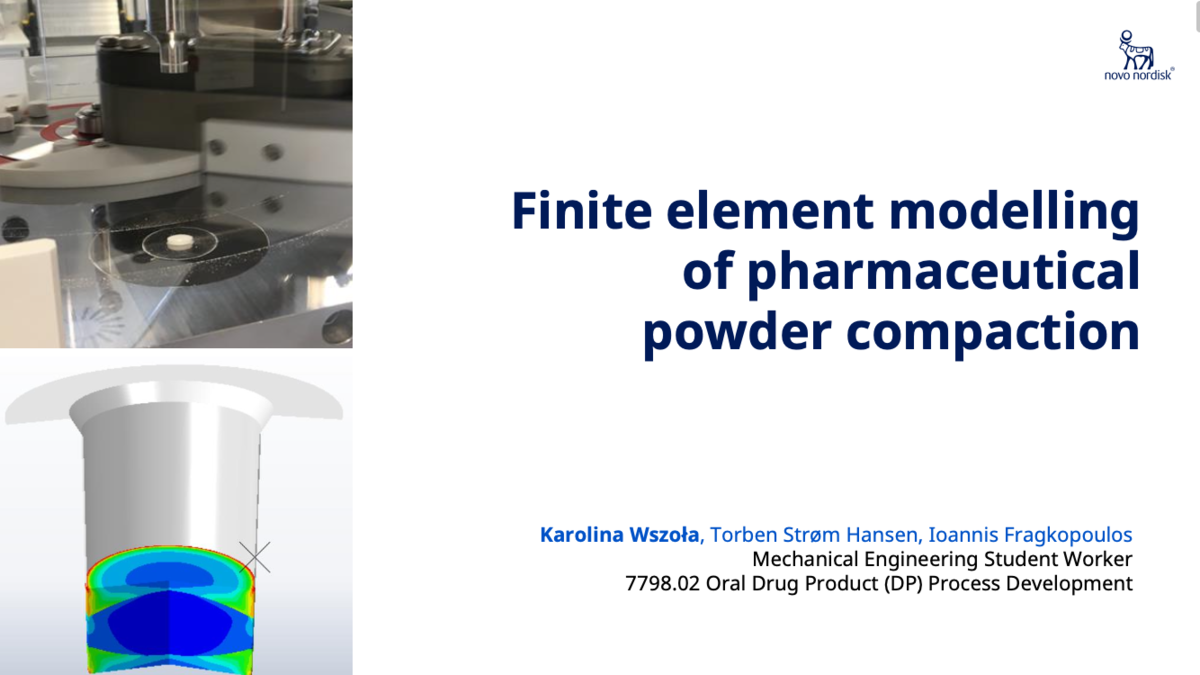 NAFEMS - Finite element modelling of pharmaceutical powder compaction