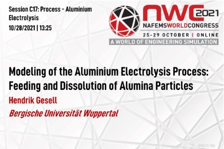 NAFEMS - Modeling of the Aluminium Electrolysis Process: Feeding and Dissolution of Alumina ...