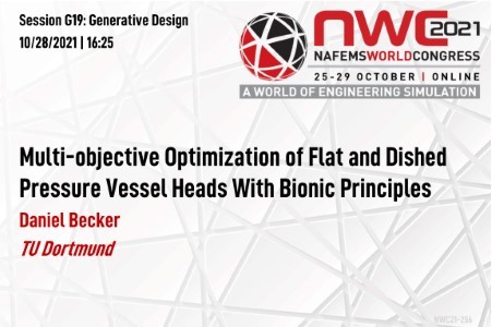 NAFEMS - Multi-objective Optimization of Flat and Dished Pressure Vessel Heads With Bionic ...