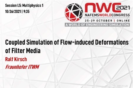 NAFEMS - Coupled Simulation of Flow-induced Deformations of Filter Media