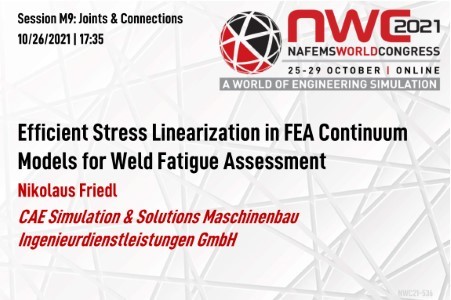 NAFEMS - Efficient Stress Linearization in FEA Continuum Models for ...