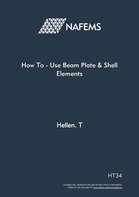 NAFEMS - How To Use Beam Plate & Shell Elements