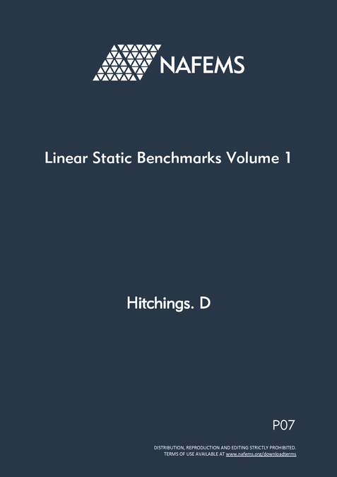 NAFEMS - Linear Static Benchmarks Volume 1