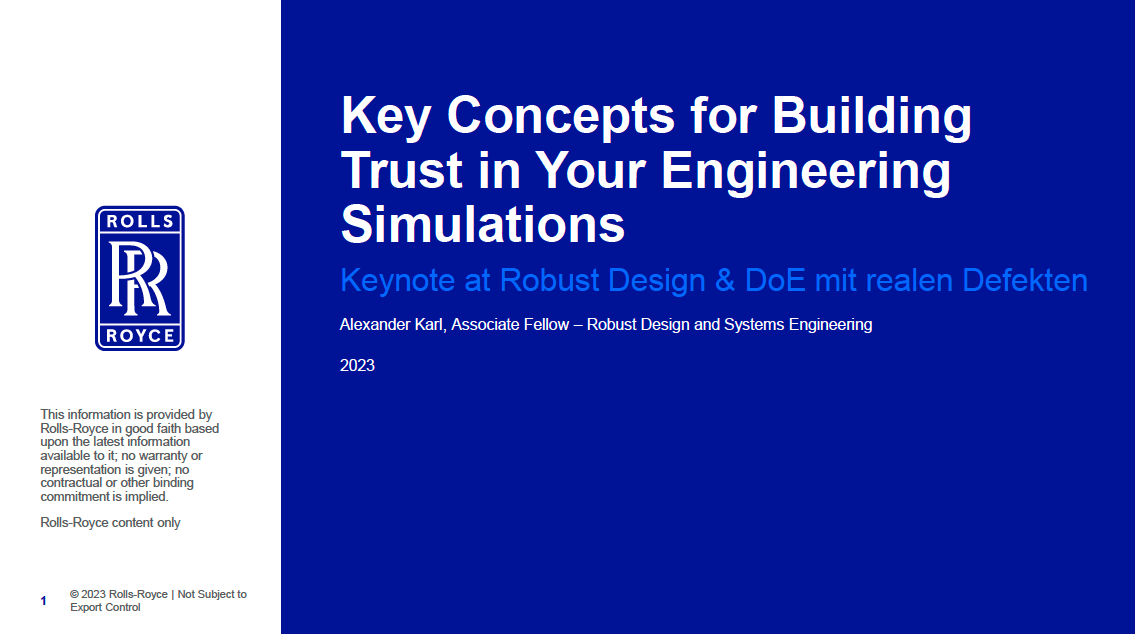 NAFEMS - Key concepts for building trust in your engineering simulations