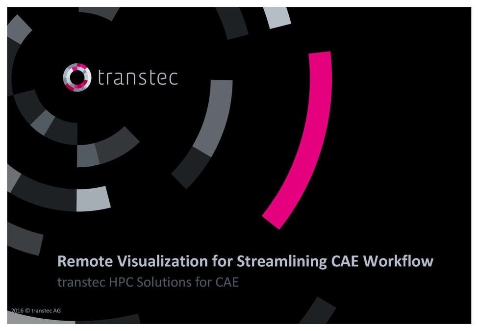 NAFEMS - Remote Visualization for Streamlining CAE Workflow