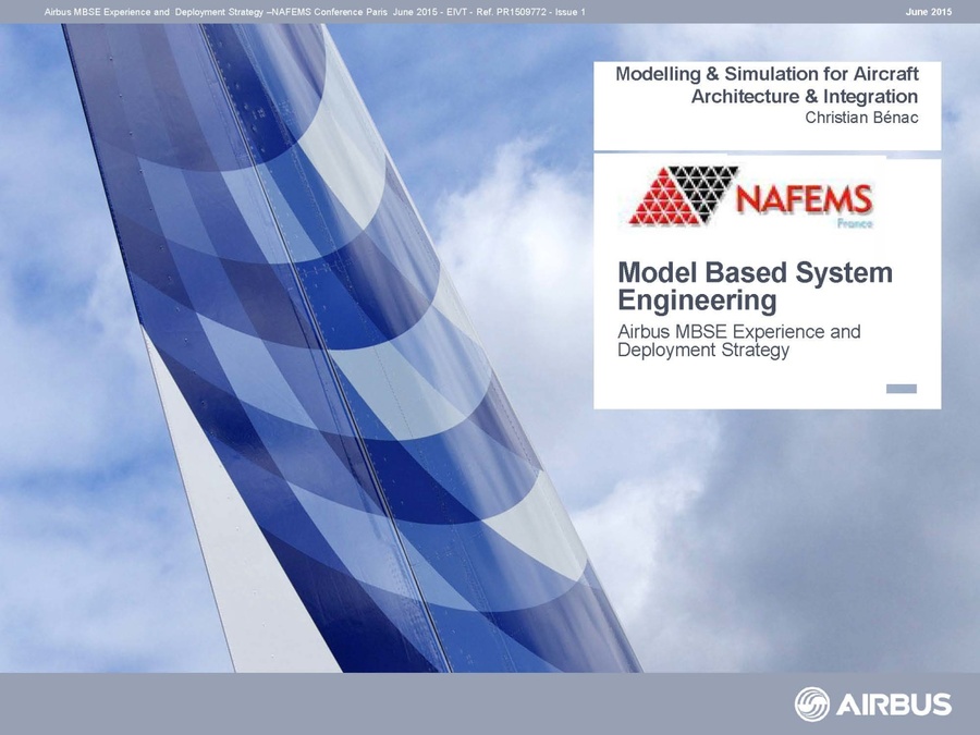 NAFEMS - Model Based System Engineering