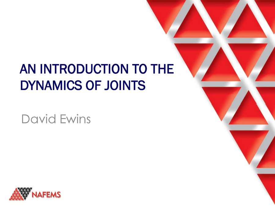 NAFEMS - An Introduction to the Dynamics of Joints