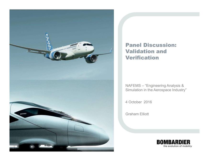 NAFEMS - Panel Discussion: Verification & Validation