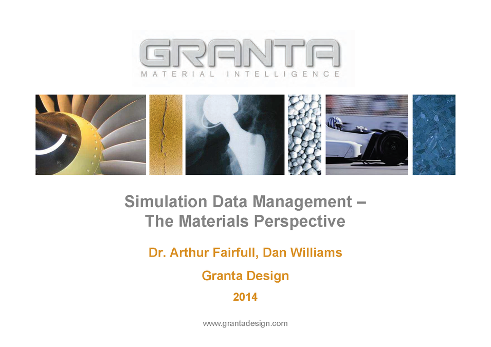NAFEMS - Simulation Data Management – The Materials Perspective